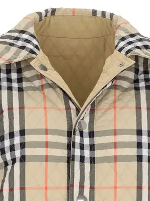 Burberry Quilted Reversible Jacket With Plaid