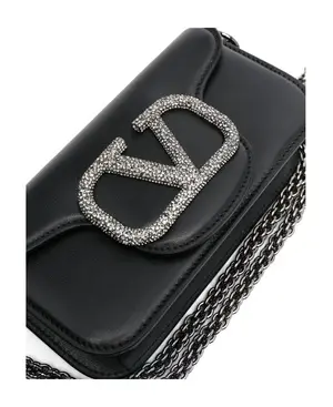 Valentino Garavani Vlogo Signature Small Shoulder Bag - Black