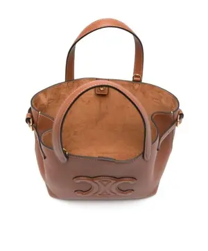 Celine Mini Cabas Anais Cuir Triomphe Grained Calfskin - Tan