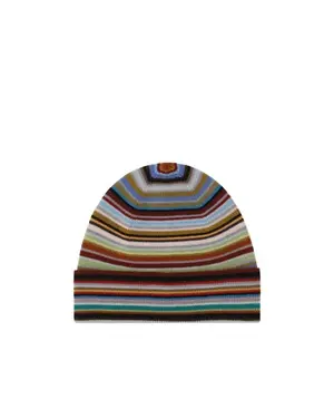 Paul Smith Stripe Intarsia-knit Slip-on Beanie - Multicolor