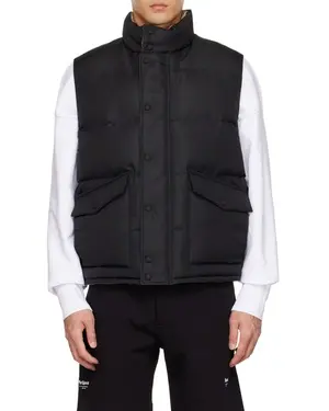 Alexander McQueen Stand Collar Logo Printed Zipped Jacket