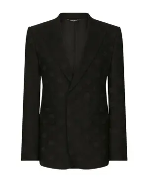 Dolce & Gabbana Dolce Gabbana Dg Jacquard Single-breasted Jacket