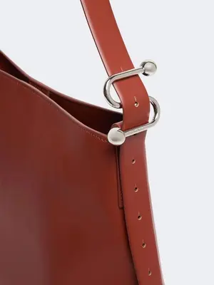 Sportmax Leather Shoulder Bag