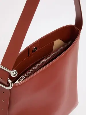 Sportmax Leather Shoulder Bag