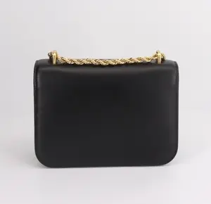 Tory Burch Eleanor Logo Plaque Small Shoulder Bag - Black
