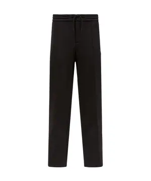 Moncler Logo Patch Cotton Neoprene Sweatpants