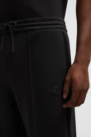 Moncler Logo Patch Cotton Neoprene Sweatpants
