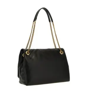 Dolce & Gabbana Embellished Heart Shoulder Bag - Black