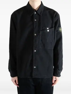 Stone Island Snap-button Patch Shirt