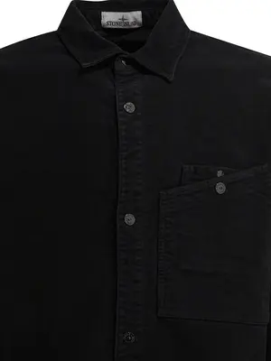Stone Island Snap-button Patch Shirt