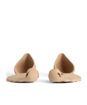 Balenciaga Open Toe Flats - Beige
