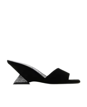 Attico The Cheope Heeled Mules By - Black