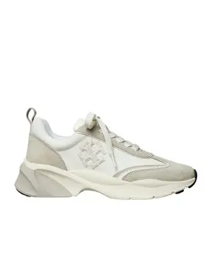 Tory Burch Good Luck" Lace-up Trainers - White/fossil