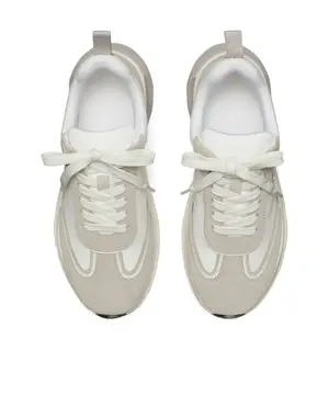 Tory Burch Good Luck" Lace-up Trainers - White/fossil