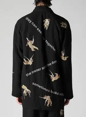Yohji Yamamoto Angel Pattern Casual Jacket