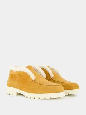 Santoni Shearling Ankle Boots