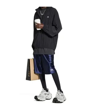 Balenciaga Activewear Logo Printed Windbreaker Jacket