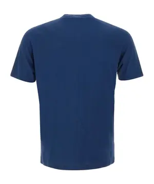 KANGRA Crew Neck Cotton T-shirt - Blue