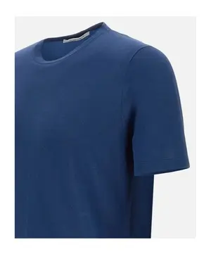KANGRA Crew Neck Cotton T-shirt - Blue