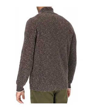 Peserico Turtleneck Jumper With Ribbed Details