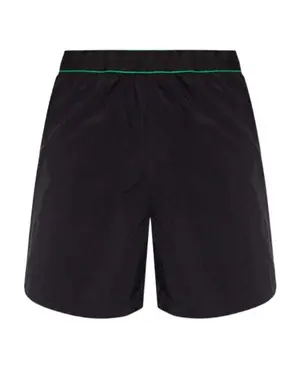 Bottega Veneta Logo Waistband Swimming Trunks - Black