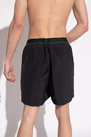 Bottega Veneta Logo Waistband Swimming Trunks