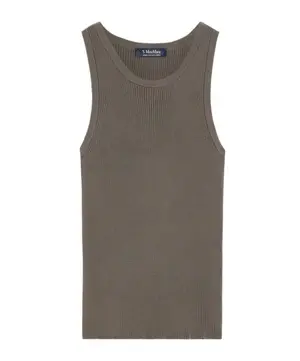 Max Mara Amburgo Ribbed Sleeveless Tank Top