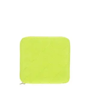Bottega Veneta Logo Zipper Wallet - Yellow