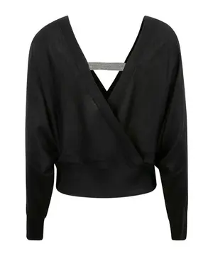 Fabiana Filippi Open-back Wrap Top