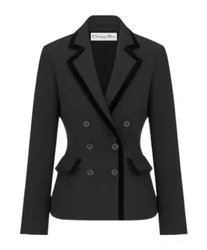 Dior Marlène Double-breasted Blazer - Black