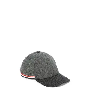 Thom Browne 4-bar Rwb Baseball Cap - Gray