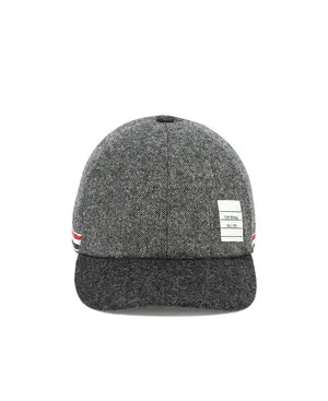 Thom Browne 4-bar Rwb Baseball Cap - Gray