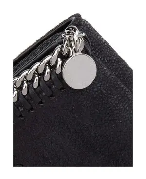 Stella McCartney Falabella Chain-linked Tri-fold Wallet - Black