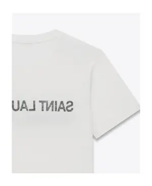 Saint Laurent Reverse Logo Crewneck T-shirt