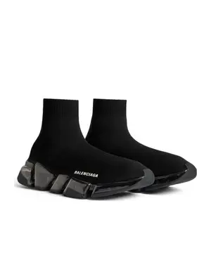 Balenciaga Speed 2.0 Knit Sneakers - Black