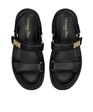 Dior Act Platform Heeled Sandals With Metal Logo