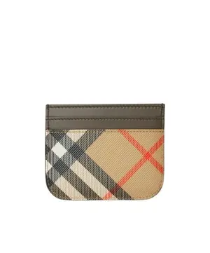 Burberry Vintage-check Rectangle Shape Cardholder - Sand-colored