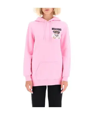 Moschino Teddy Bear Print Hoodie - Pink