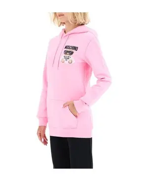 Moschino Teddy Bear Print Hoodie - Pink