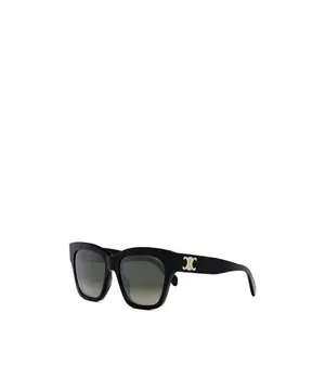 Celine Triomphe 09 Sunglasses In Acetate - Black