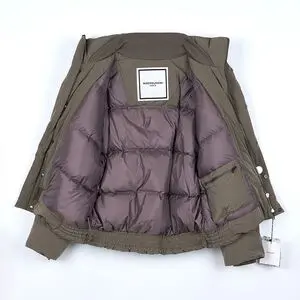 WOOYOUNGMI Stand Collar Down Jacket - Gray