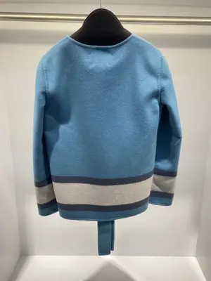 Max Mara Long-sleeved Striped Casual Jacket