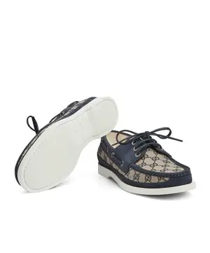 Gucci Gg Supreme Canvas Boat Shoes