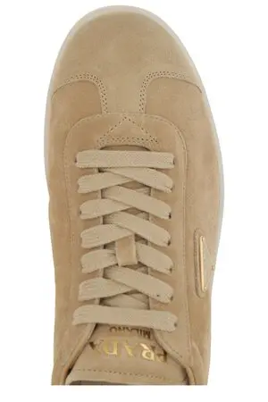 Prada Suede Logo Sneakers - Hazel