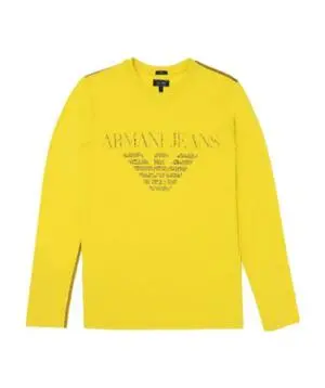 Emporio Armani T-shirt With Round Neck And Long Sleeves
