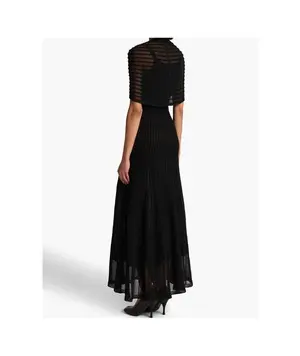 Khaite Thora Striped Dress - Black