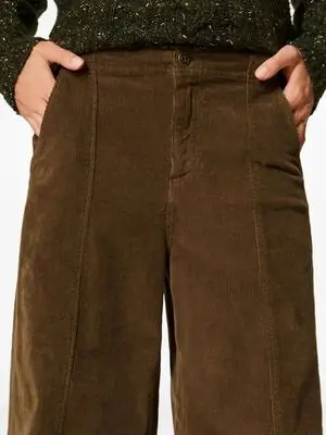 TWINSET Wide-leg Corduroy Trousers - No