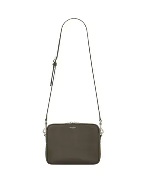 Saint Laurent Zip-up Small Camera Bag - Brown