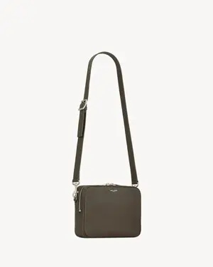 Saint Laurent Zip-up Small Camera Bag - Brown