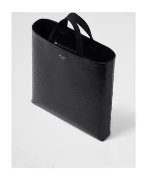 Prada Embossed Geometric Pattern Tote
